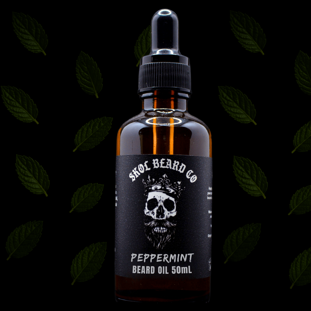Skol's 'Peppermint' Beard Care - True Peppermint, Fresh Mint *Energizi – SKOL BEARD CO