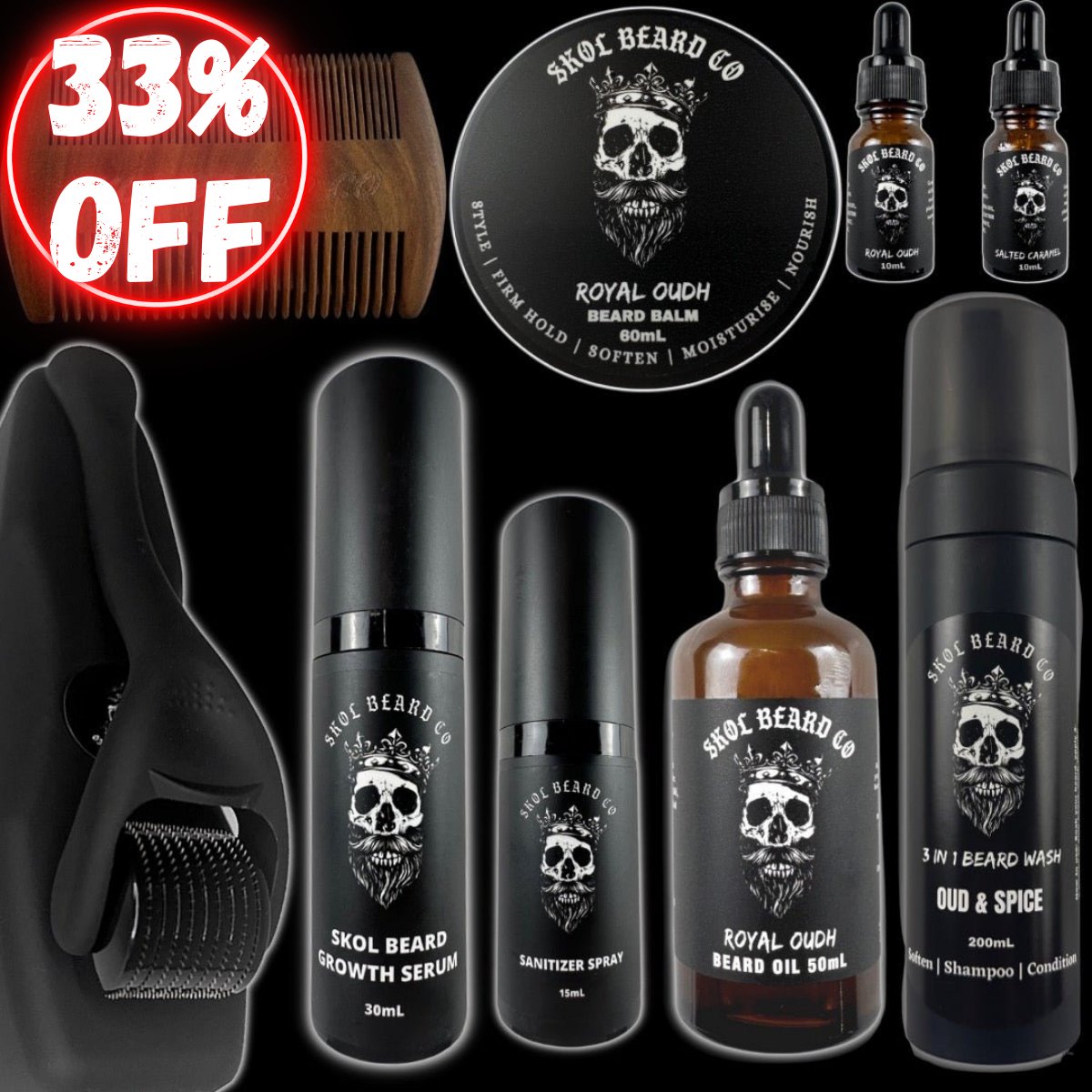 Better Beard Kit (Beard Growth Kit Included) – SKOL BEARD CO