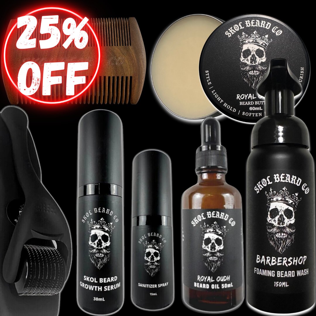 Better Beard Kit (Beard Growth Kit Included) – SKOL BEARD CO