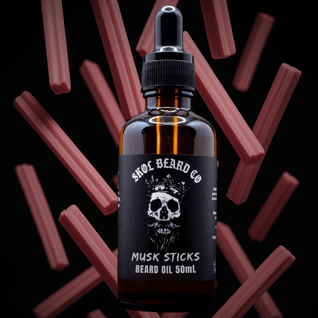 Skol's 'Musk Sticks' Beard Care - Pink Musk, Soft Vanilla, Cotton Cand ...